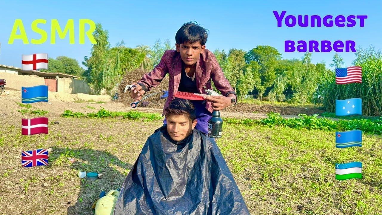 ASMR ||Fast And Aggressive Haircut by Youngest barber in World 🌍 Smooth ...