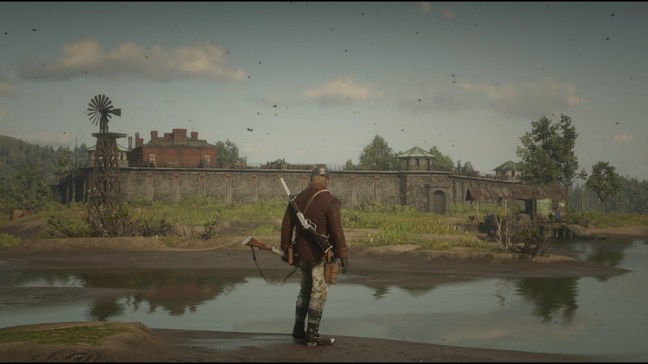 Red Dead Redemption 2 - Sisika Penitentiary shootout - YouTube