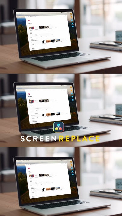 Screen replacement in DaVinci Resolve - YouTube
