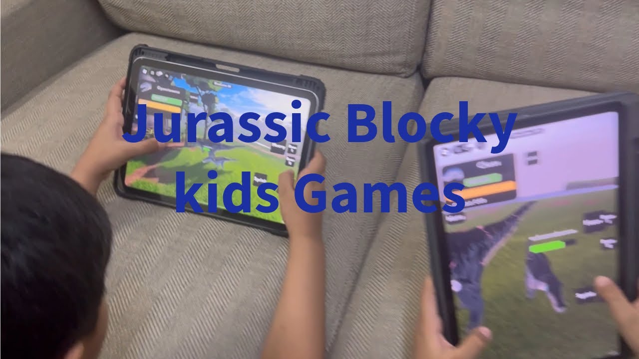 🦖 Kids Play Jurassic Blocky Adventure | Dinosaur Game Fun 🦕 - YouTube