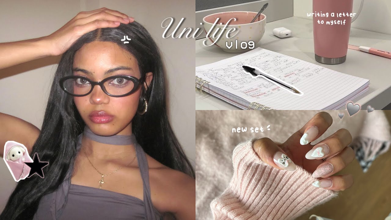 Uni vlog: christmas market, shopping, nails done, winter haul, letter ...