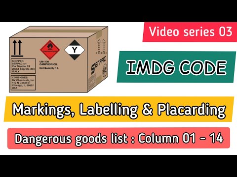 IMDG CODE PART 3 - YouTube