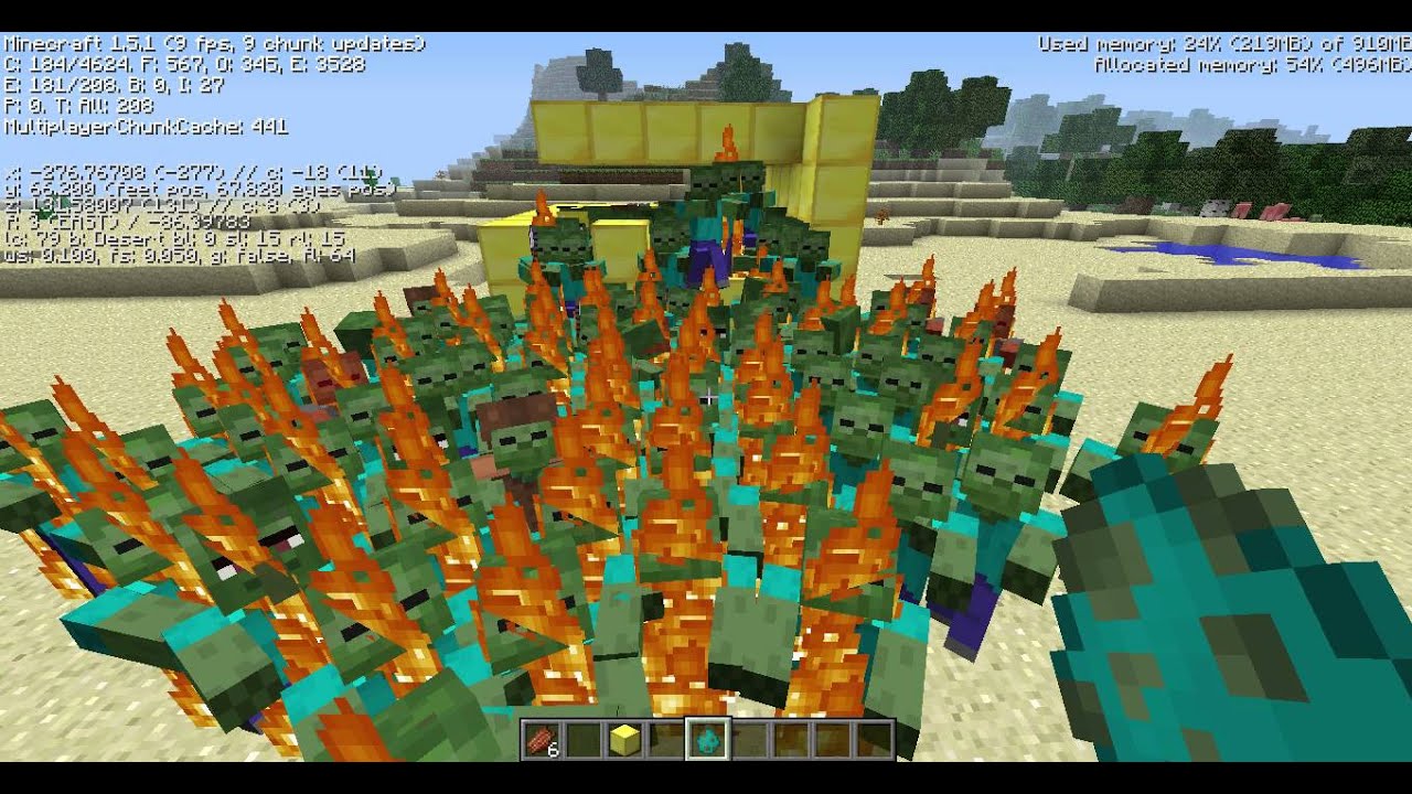 Saturday fun doing stupid stuff on minecraft zombie and creeper ...