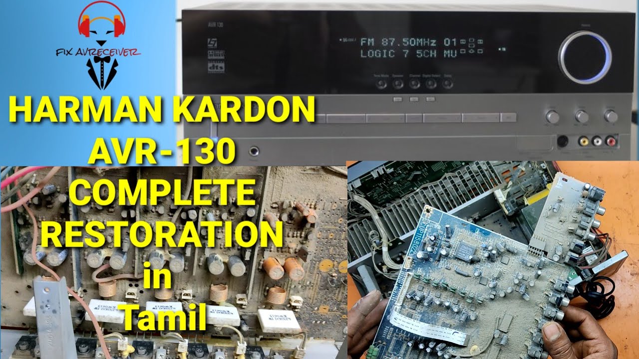 Harmon Kardon HK AVR-130 DTS Receiver Restoration Or Recovered From Dead #AVReceiver #harmon ...