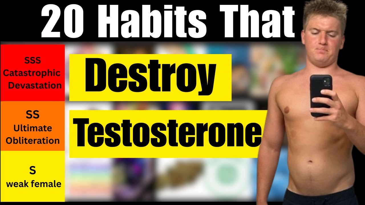 20 Habits Proven to Destroy Testosterone - YouTube