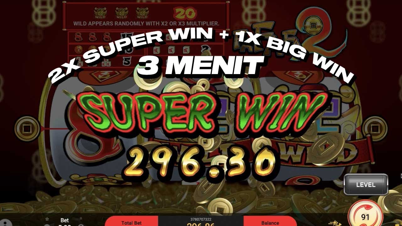 3 Menit Super Win 2x + Big Win!!! Game Slot SBO7 FaFaFa2 (Spadegaming ...