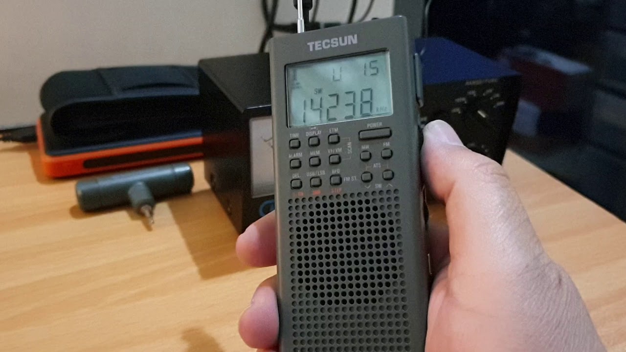 Little Tecson HF receiver kit with adapted 10m wire radial - YouTube