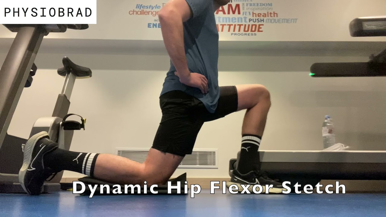 Dynamic Hip Flexor Stretch - YouTube