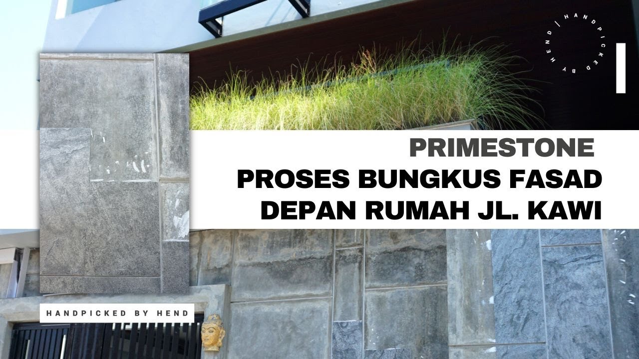 PRIME STONE!! intip pemasangan prime stone buat fasad depan rumah di ...