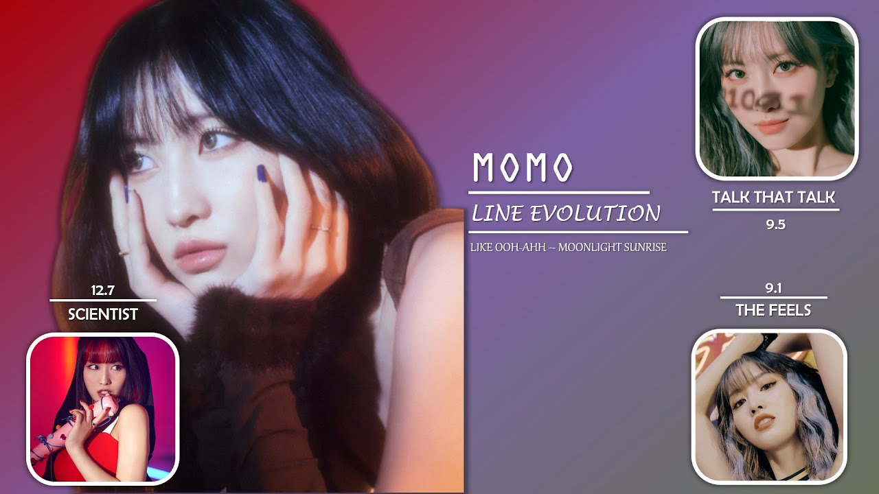 TWICE (MOMO) - Line Evolution (Like OOH-AHH - Moonlight Sunrise) - YouTube