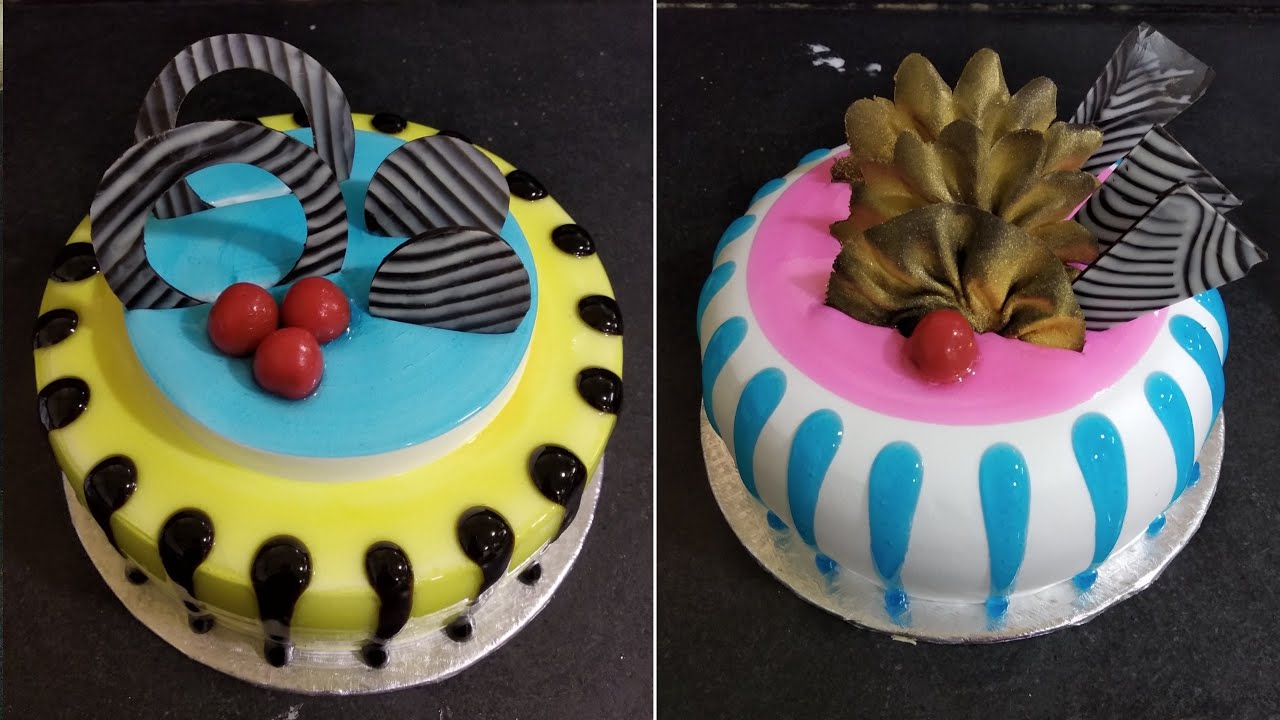 Amazing 2 gel cake design | pineapple Cake Yummy - YouTube