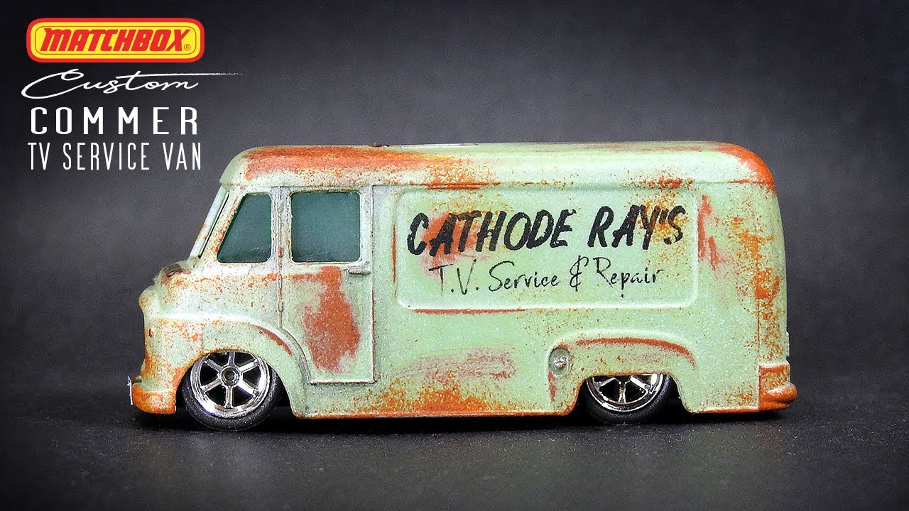 Matchbox Custom Commer TV Service Van | Lowered And Ratted - YouTube