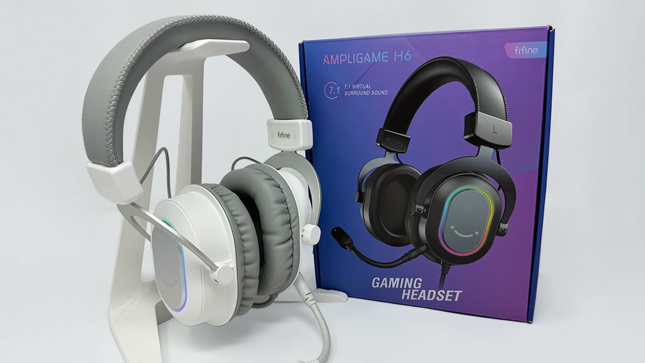 FIFINE Ampligame H6 Gaming Headset Unboxing + Review - YouTube
