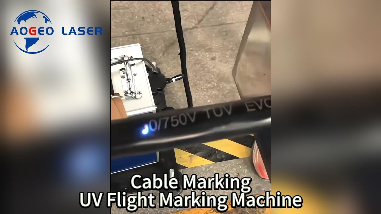 Cable Marking-UV Flight Marking Machine-AogeoLaser - YouTube