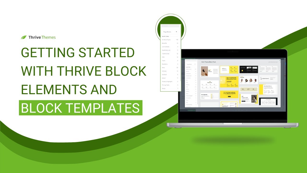Introduction to Thrive Block Elements and Block Templates - YouTube