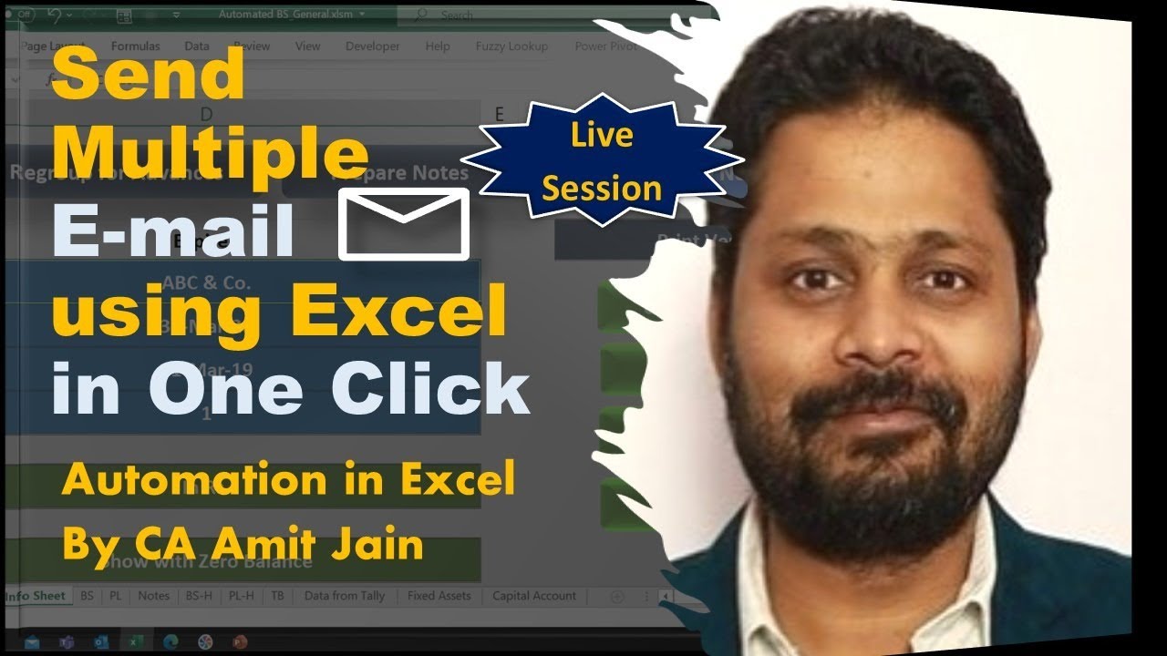Live Session Part 6 How To Send Multiple Email In Excel YouTube Live Session Part 6 How To Send Multiple Email In Excel YouTube