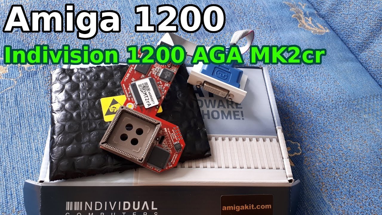 Amiga 1200 a monitory LCD - Indivision 1200 AGA - YouTube