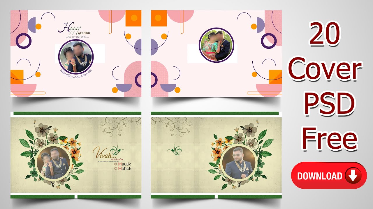 12x18 New Cover PSD Part 04 || Creative Cover Designs || Ashik Albums ...