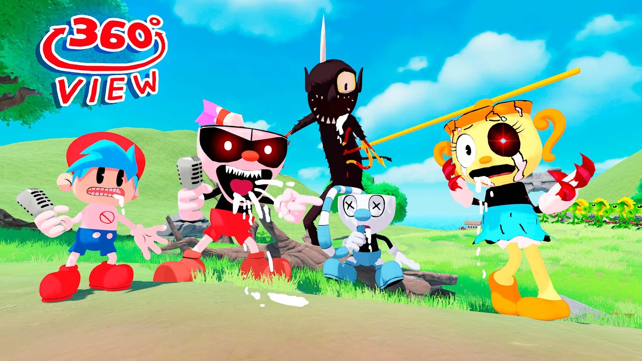 Cuphead.exe FNF Threefolding knockout 360° Animation. - YouTube