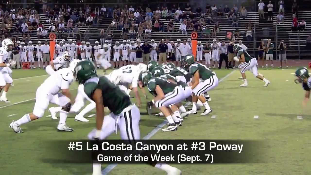 La Costa Canyon at Poway (Game of the Week - Sept. 7) - YouTube