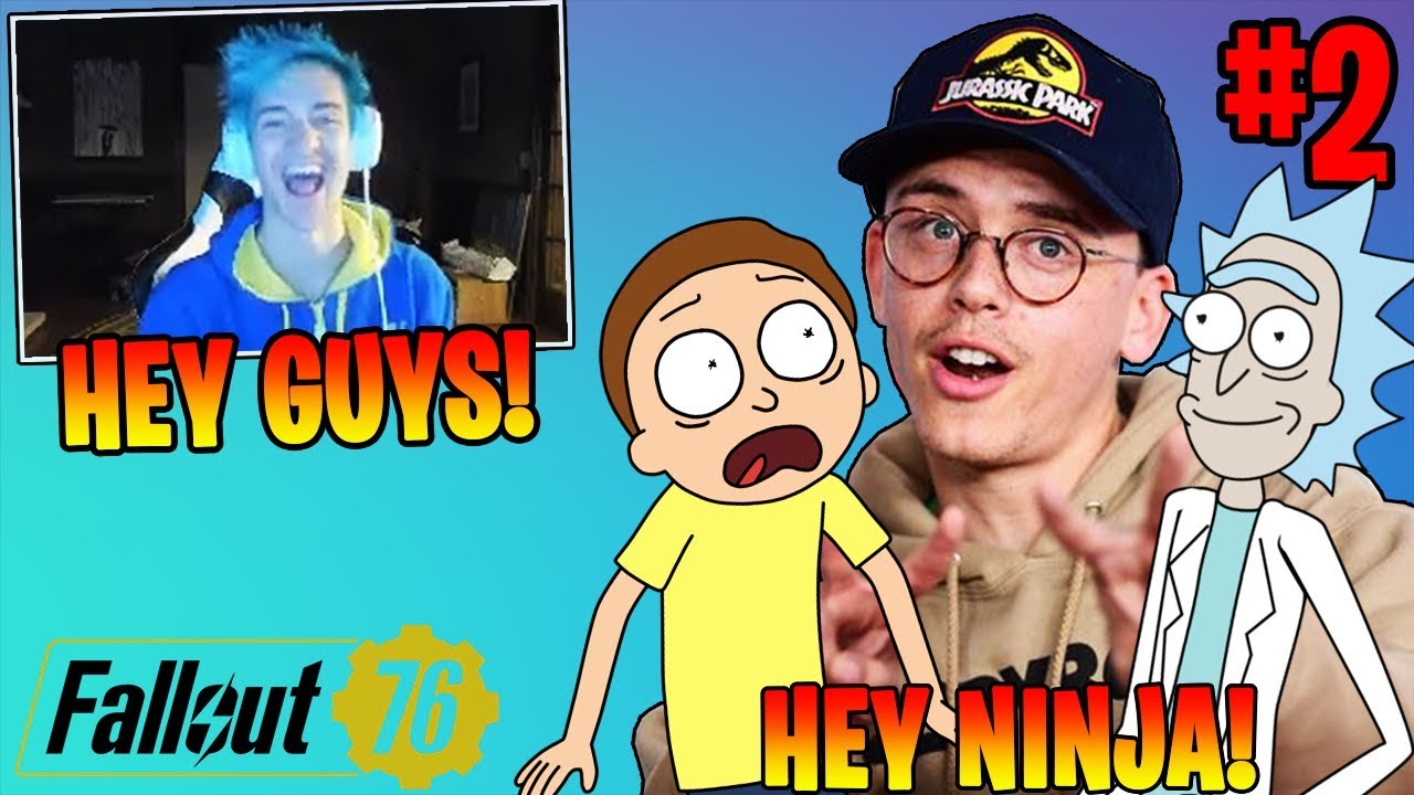 Ninja Plays Fallout 76 With Rick and Morty & Rapper Logic! #2 - YouTube