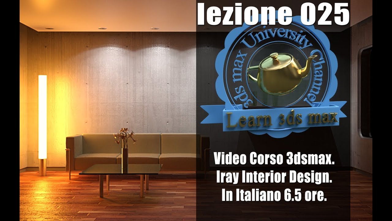 Corso 3ds max Iray Interior Design: 025 Tips Interni e ActiveShade ...