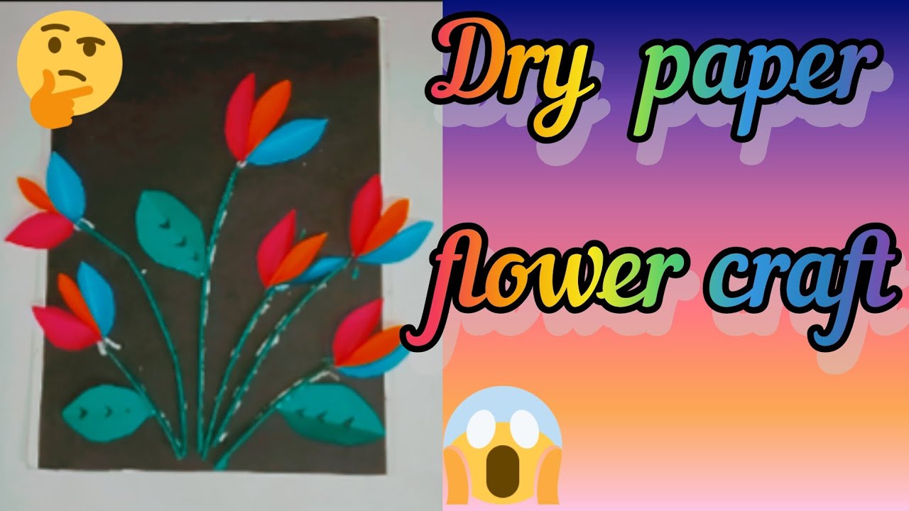Dry paper flower craft ideas for kids #diy #craft #ideas #viralshort ...