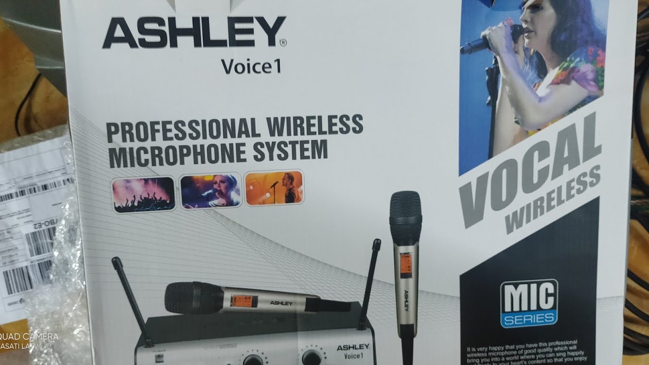 unboxing dan tes mic wireless ashley voice 1 Murah meriah 130an ribu x ...