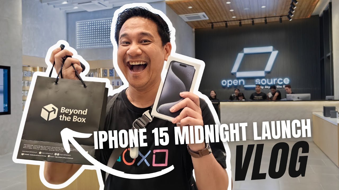 VLOG S03E09: iPhone 15 Midnight Launch at open_source by Beyond the Box ...