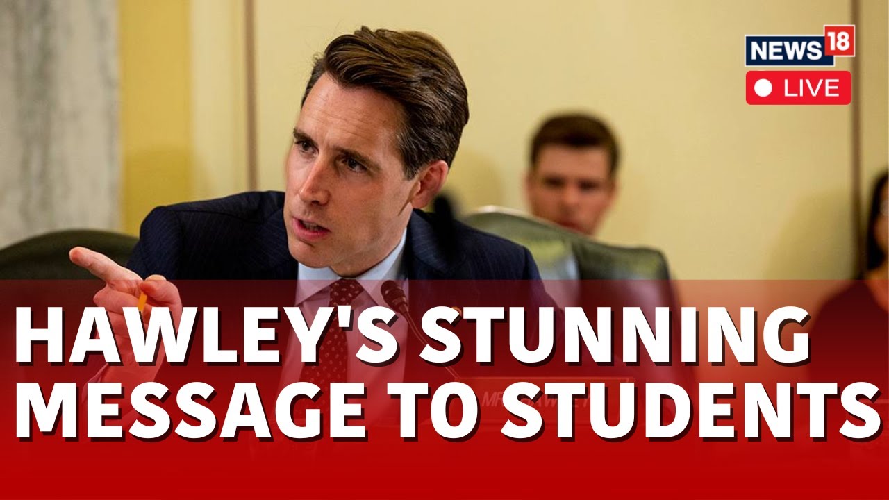 Senator Josh Hawley LIVE | Anti-Israel Protests | Josh Hawley Speech ...