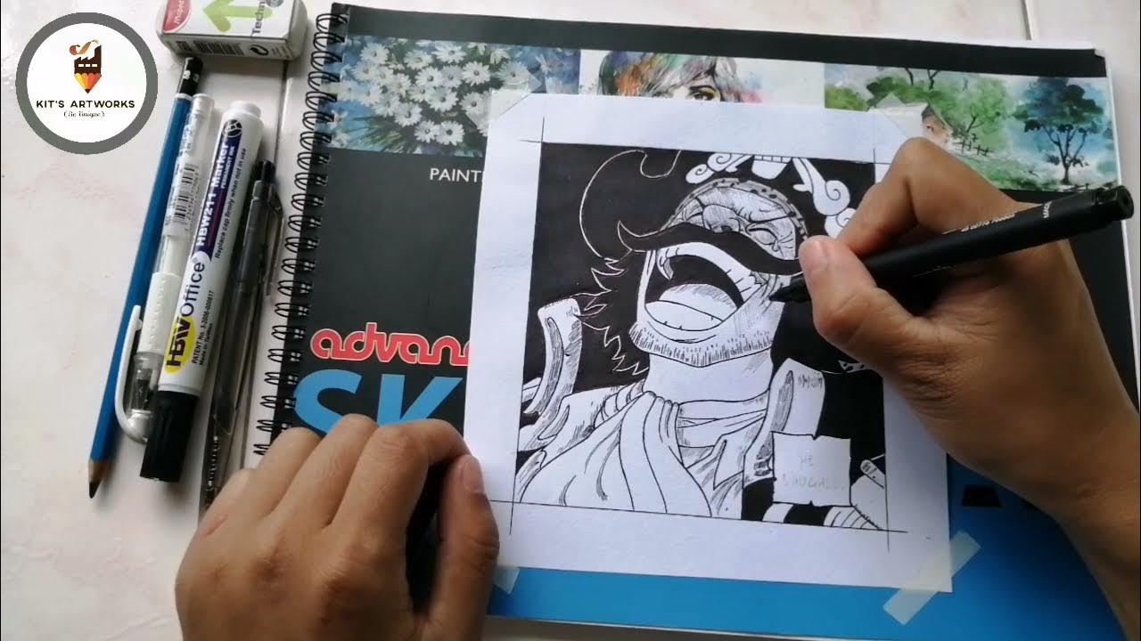 HOW TO DRAW GOL D. ROGER | ONEPIECE [SKETCH 11] - YouTube