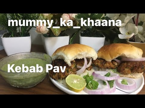 Mumbai Street Food Kebab Pav With Chuttney Recipe - YouTube