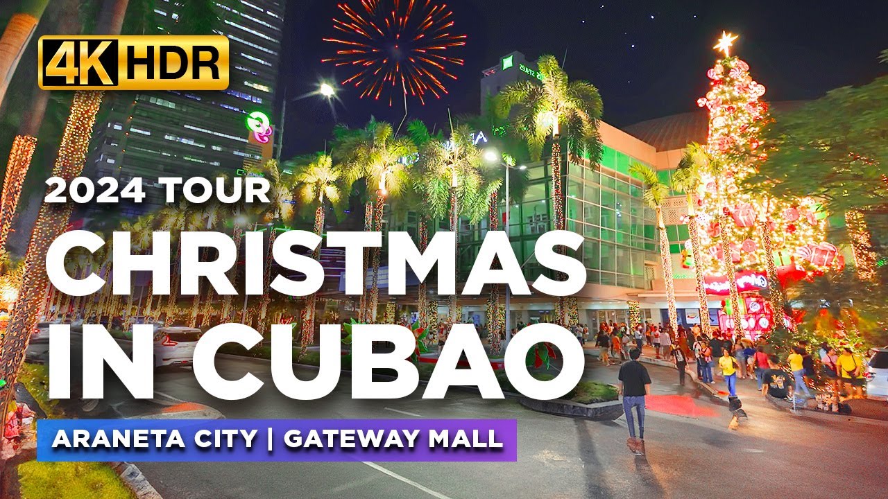 CHRISTMAS Comes Alive in CUBAO | 2024 Araneta Center Night Tour in ...