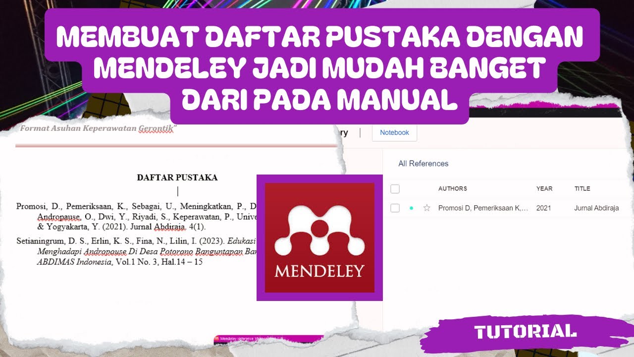 Cara buat daftar pustaka di mendeley yang benar dan mudah - YouTube