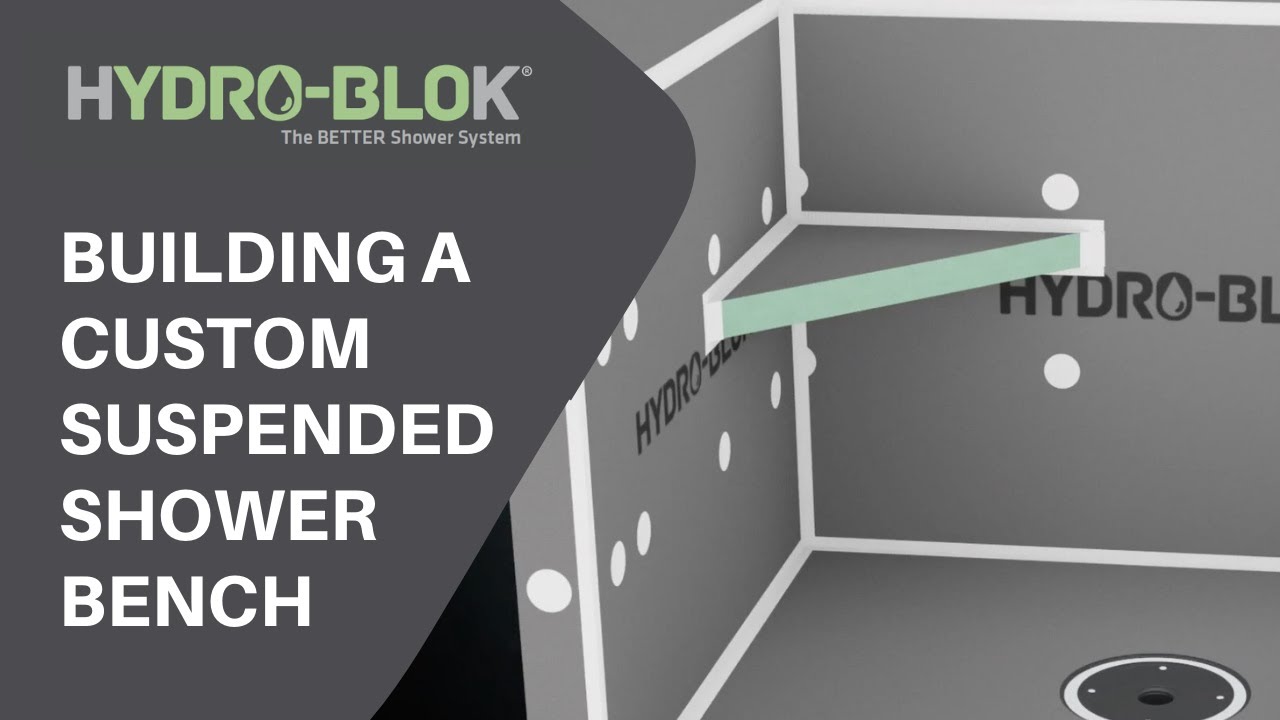 Building a Custom Suspended Shower Bench using HYDRO BLOK Building ...