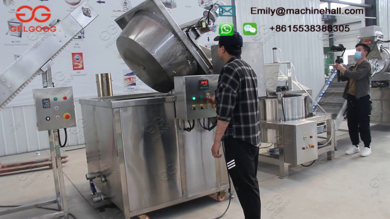 Batch Type Peanut Deep Fryer Machine/Commercial Groundnut Frying ...