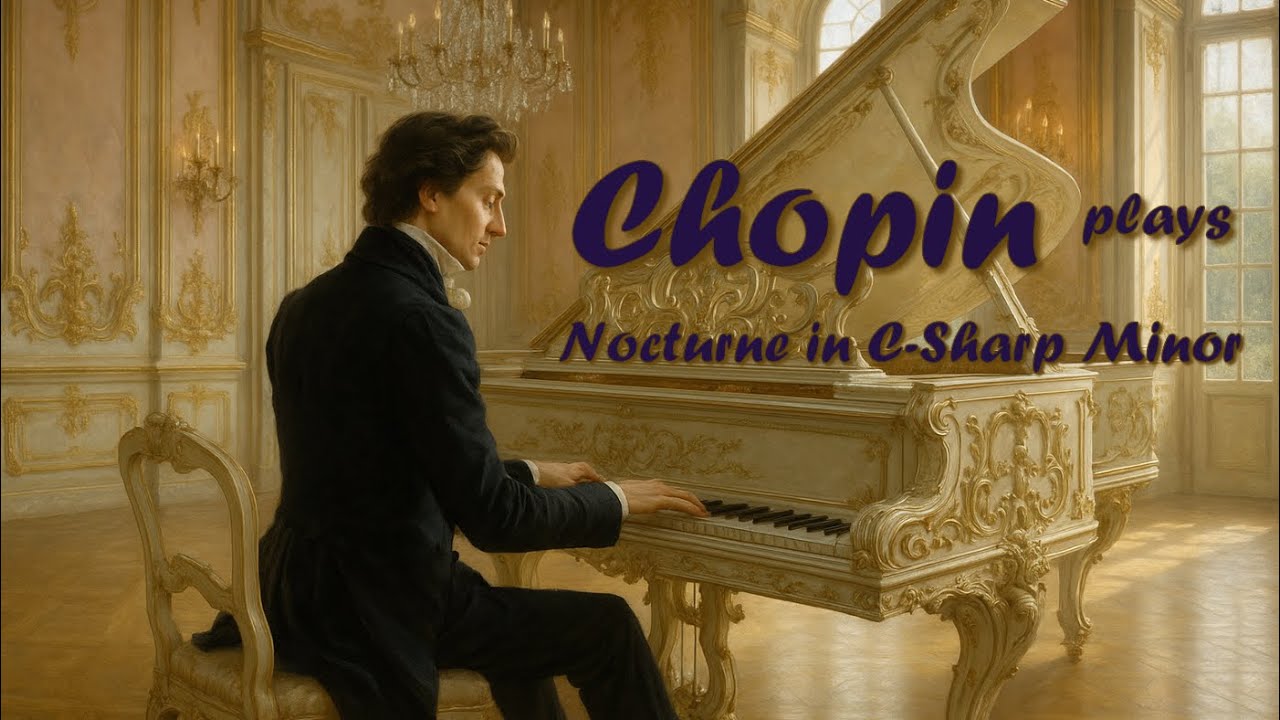 Chopin plays the Nocturne in C-sharp minor | Romantic Piano & Dreamlike ...