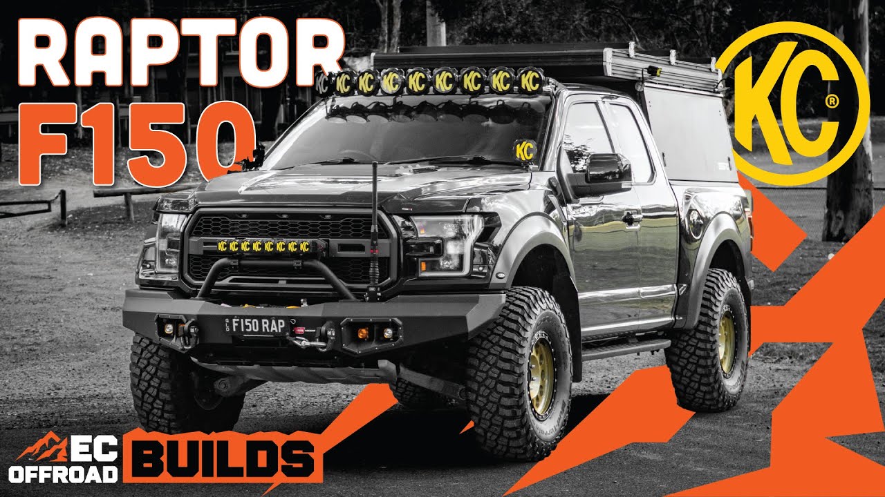 KC Hilites Lights - Ford F150 Raptor - EC Offroad Builds - YouTube