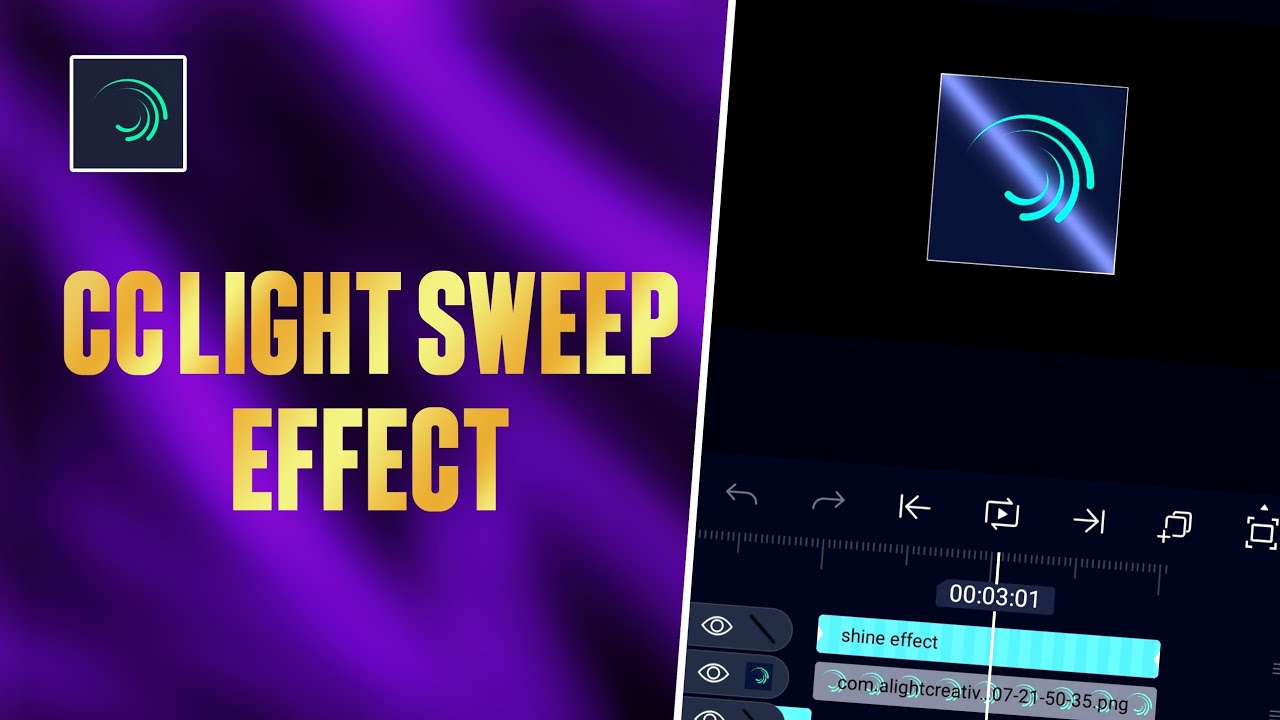 CC Light Sweep Effect in Alight Motion || AE Inspired - YouTube