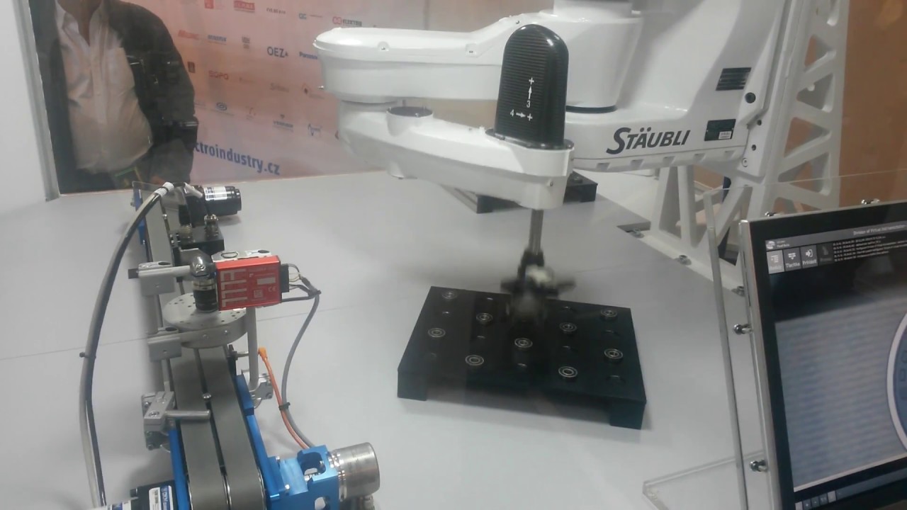 MSV Brno 2016, Stäubli robot TP 80 - YouTube