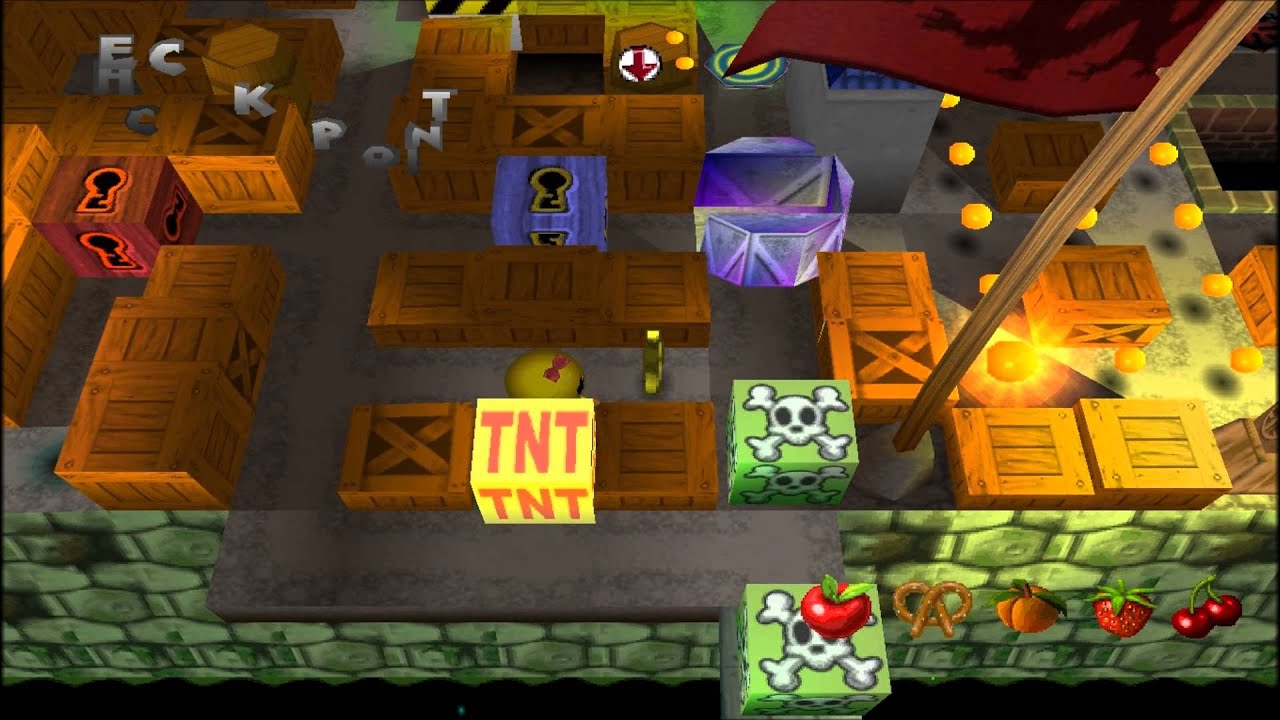 PSX Ms Pac Man Maze Madness Level 7 - YouTube