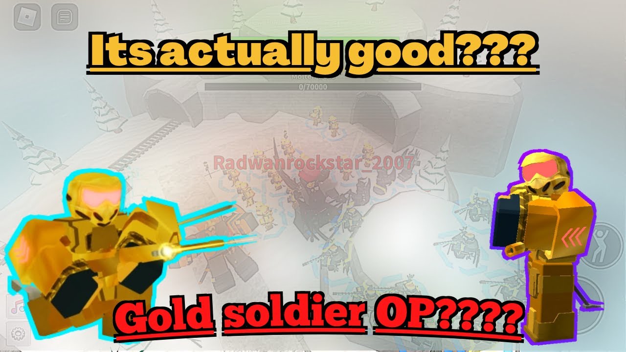 Why golden soldier isnt as bad as you think.. | Tower defense simulator ...