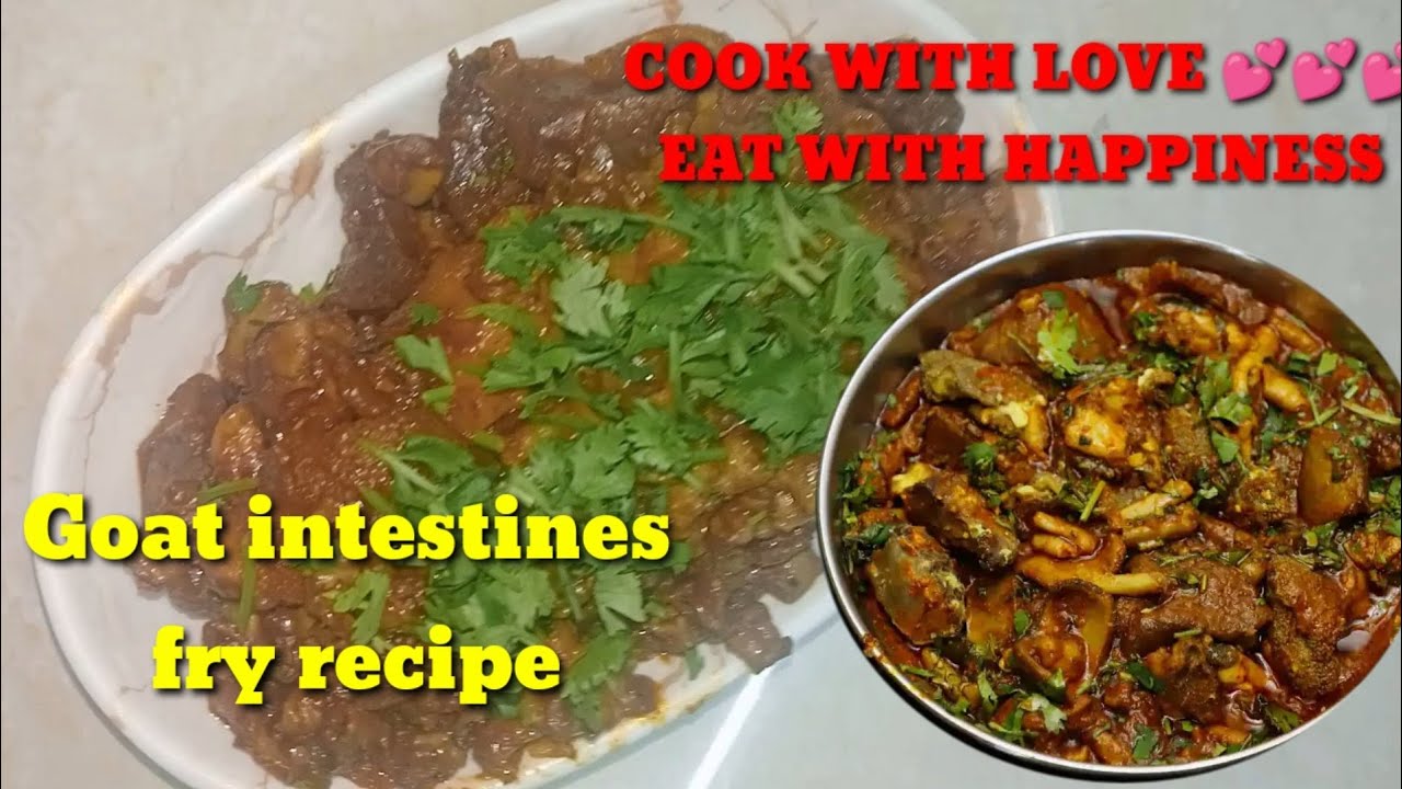Deshi Style Goat intestines Fry Recipe Spicy boti salan Cooking Goat ...