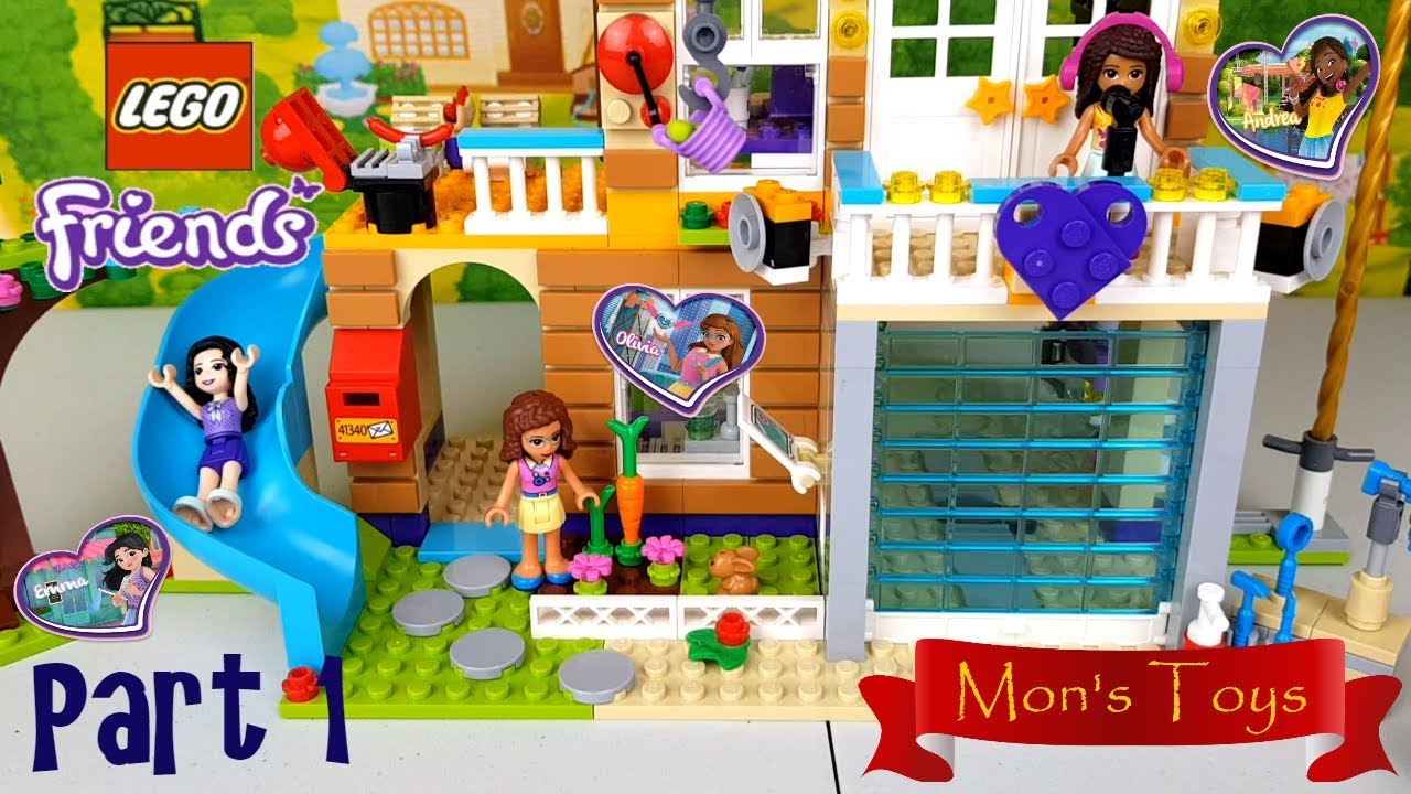 LEGO Friends Heartlake Friendship House Speed Build Part 1 - YouTube