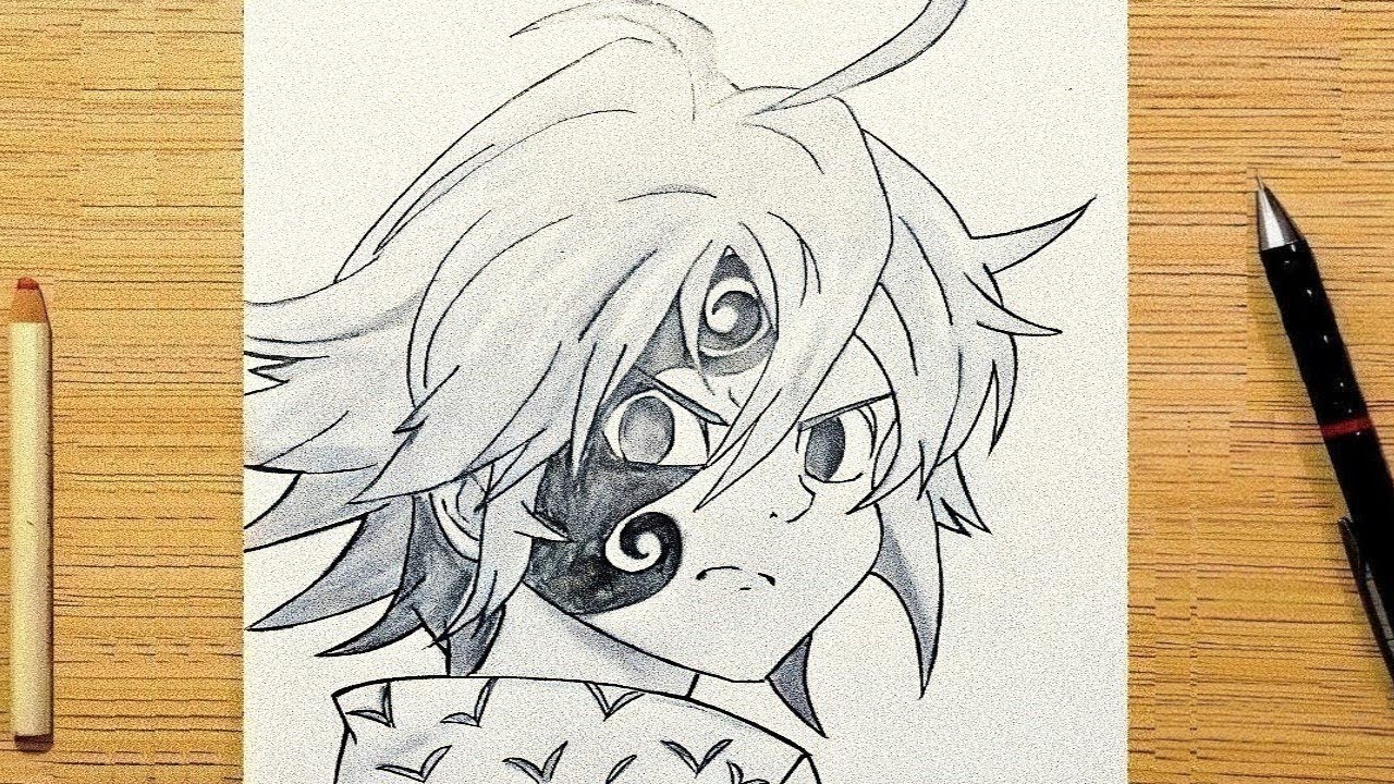 how to draw meliodas | how to draw meliodas step by step | how to draw ...