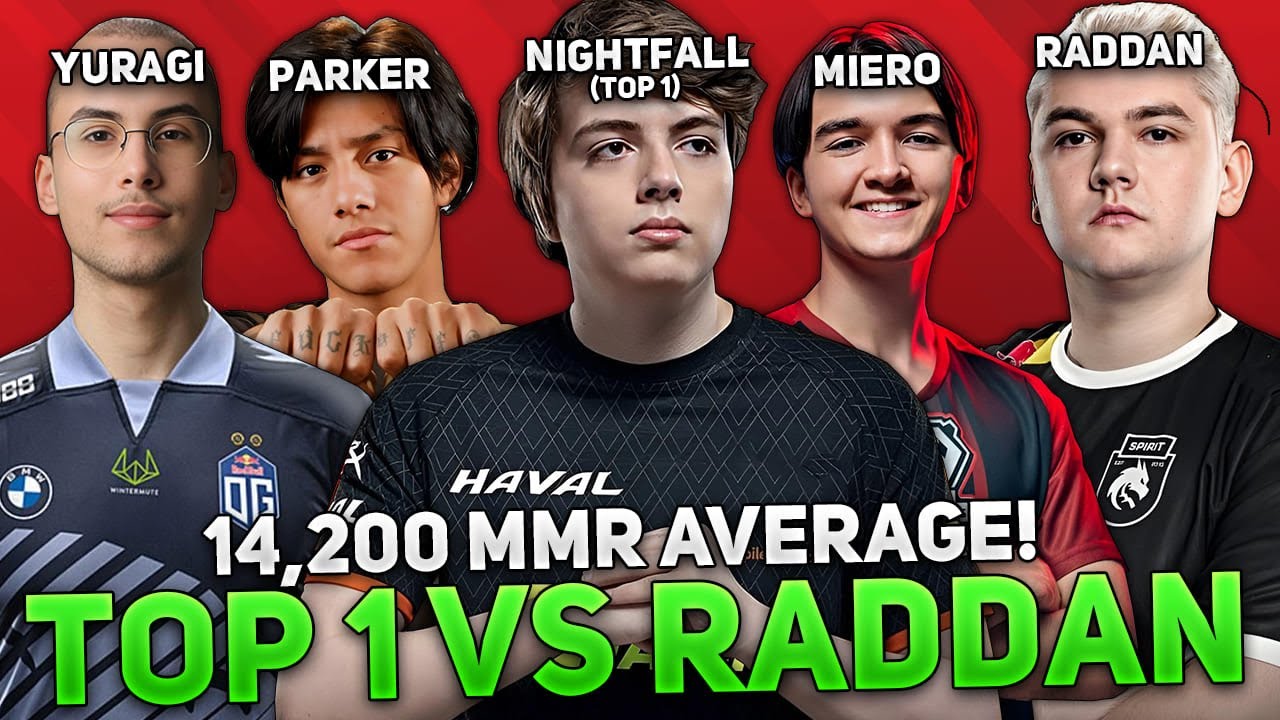 14,200 MMR AVERAGE! TOP 1 RANK NIGHTFALL DESTROYED YATORO (RADDAN) in ...