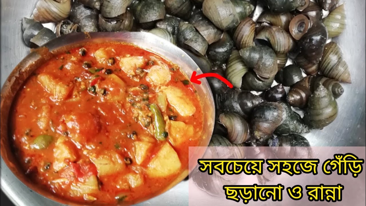 Geri/gugli ranna | গুগলি/ গেঁড়ি ছড়ানো ও রান্না করার সহজ পদ্ধতি - YouTube