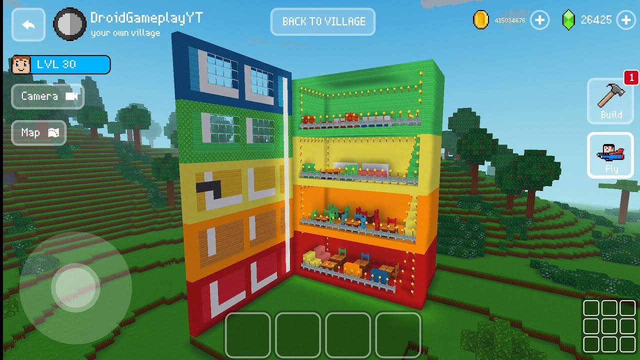 Colorful Door house - Block Craft 3d: Building Game - YouTube