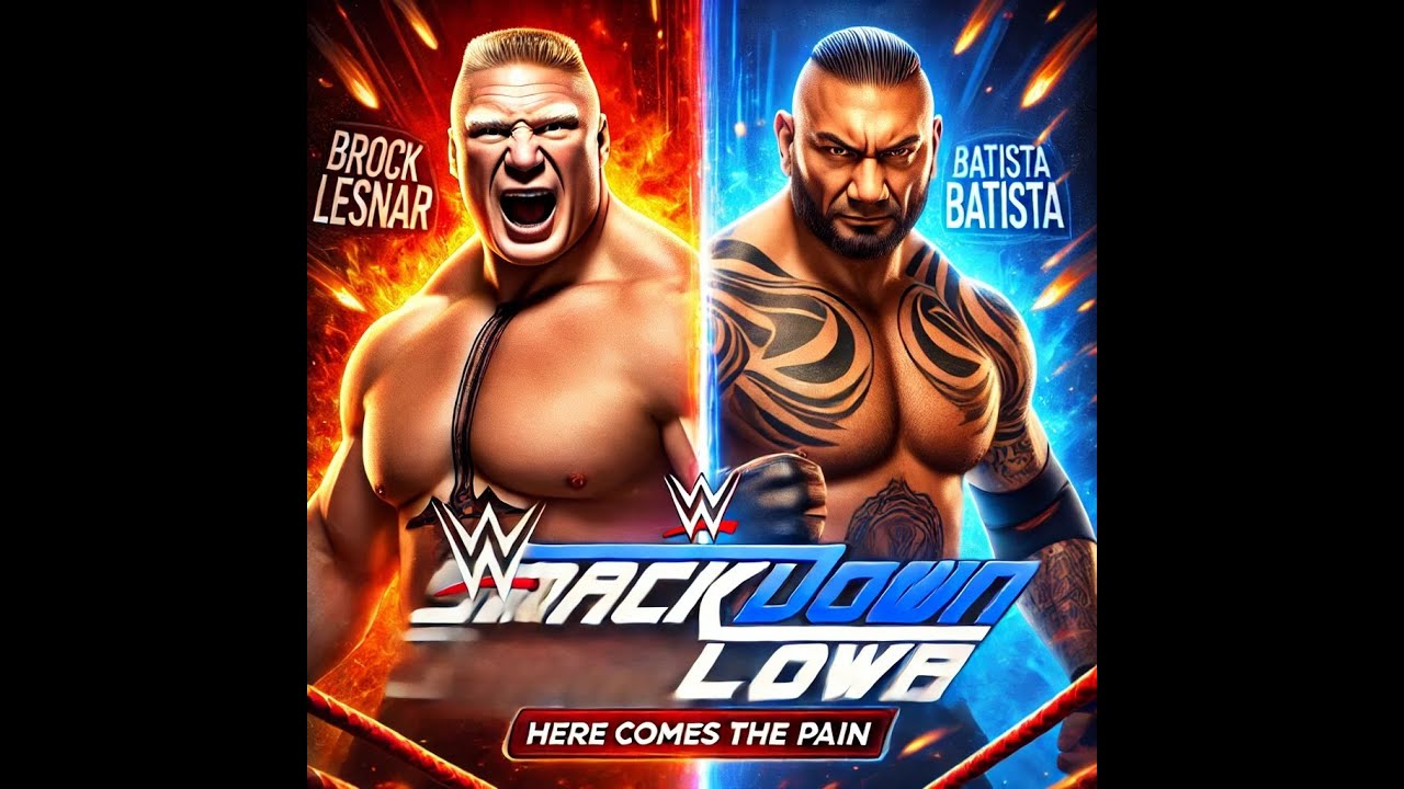 Brock Lesnar vs Batista - Epic Showdown in WWE SmackDown! Here Comes the Pain - YouTube
