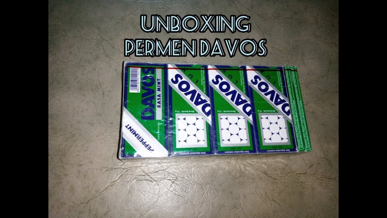 UNBOXING PERMEN DAVOS - YouTube